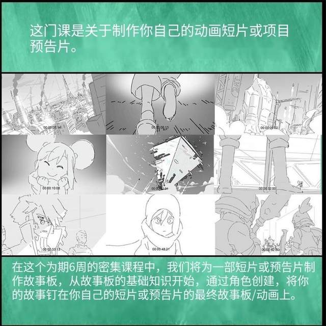 Short film story board division lens courses comic character story ...