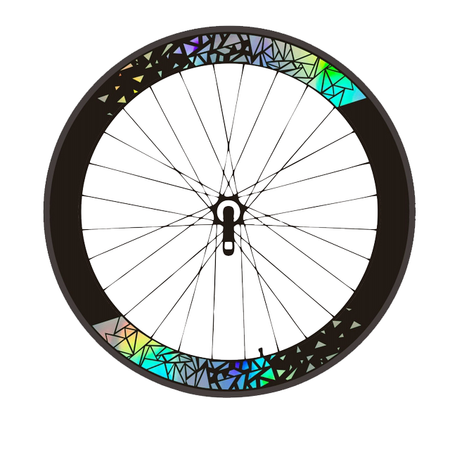 Customized road bicycle wheel set stickers color-changing wheel hub ...