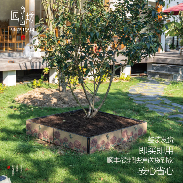 Craftsman outdoor lawn guardrail vegetable garden flower bed wall ...