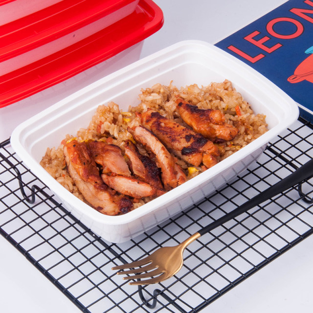 Disposable American lunch box thickened takeaway lunch box sample ...