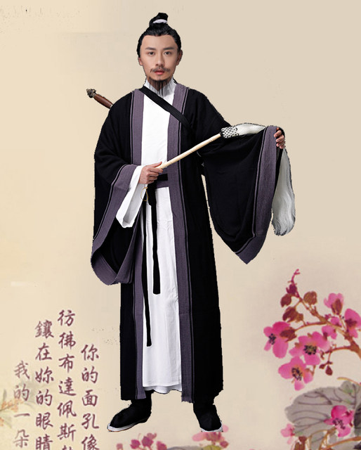 The ancient costume men's ancient Taoist knights, Jiang Ziya, Yuan ...
