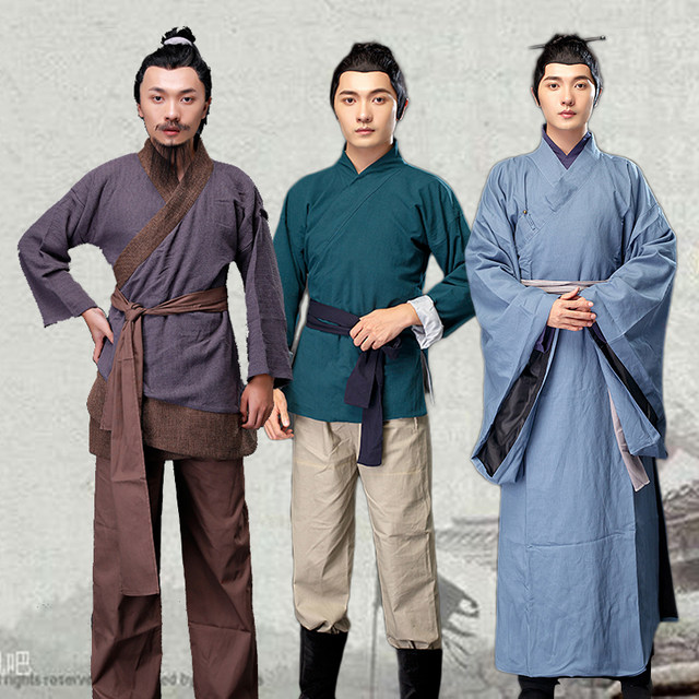 Men in ancient costumes, costumes for common people in ancient times ...