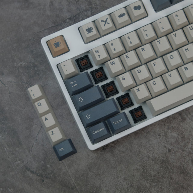 GMK coffee keycap mechanical keyboard PBT sublimation original height ...