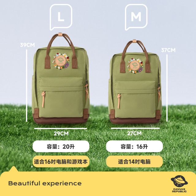 CANVAS REPUBLIC Canvas Republic Backpack Women's Large Capacity ...