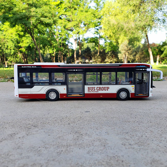 1/42 Carl New Energy Bus Tourist Bus Alloy Car Model Simulation ...