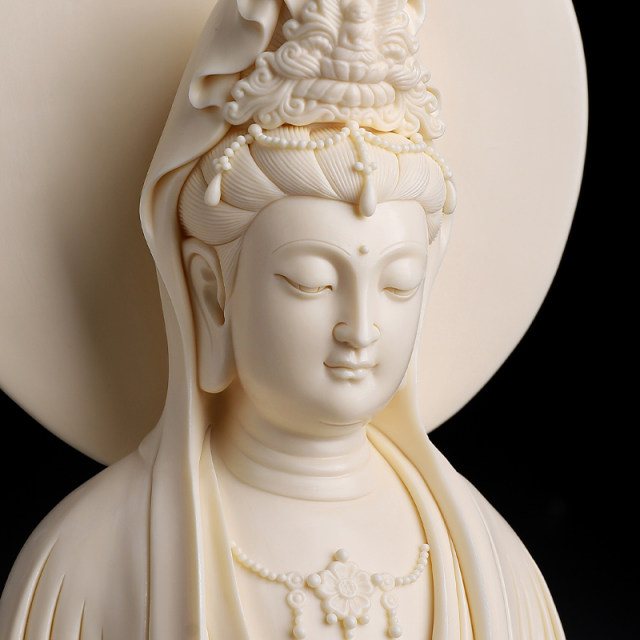 Dai Yutang ceramic Buddha Guangyin master Lin Jianping Guanyin ...