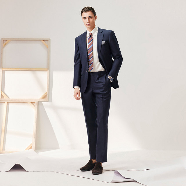 Bai Pin Wool Fasting Faland Plel suit Set Men's Business Leisure Autumn ...