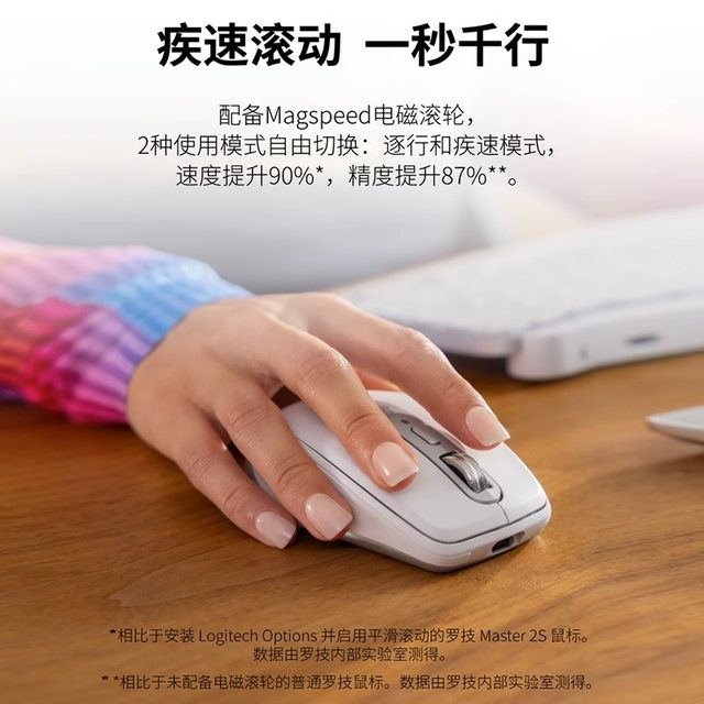 Logitech MX Anywhere3S Wireless Mouse Bluetooth Mac Silent Office ...