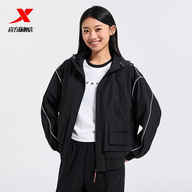 Xtep Sports Jacket for Women in Autumn New Double-layer Trench Coat ...