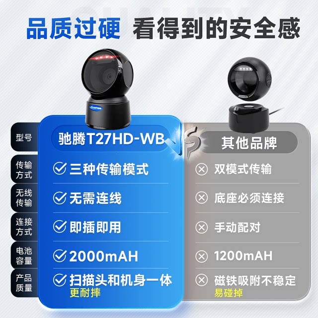 Chiteng T27 scanning platform wireless Bluetooth barcode scanning gun ...