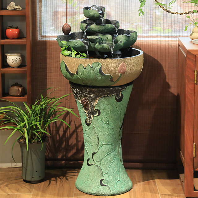 Creative fountain flowing water ornaments to attract wealth, feng shui ...