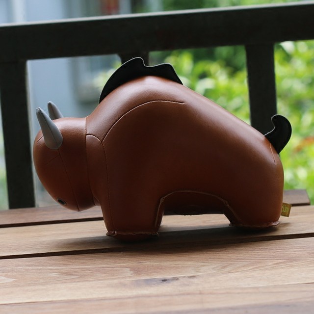 Taiwan Zuny Bull Market Ornament Lucky Bullfighting Handmade Leather ...