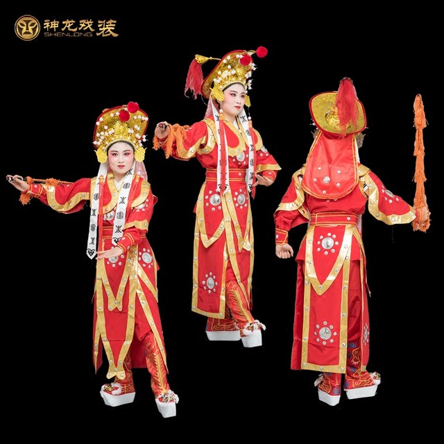 Opera performance Mulan costume complete set Mulan helmet stage ...