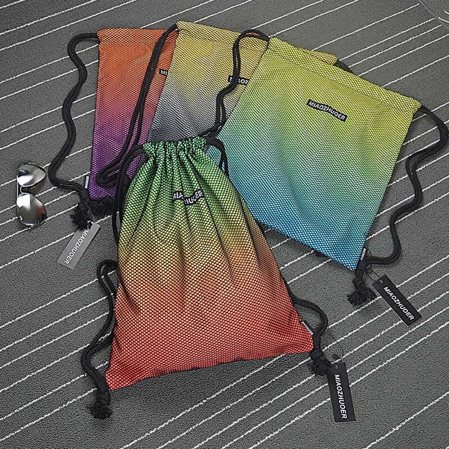 miaozhuoer's new gradient printed drawing stretch pumping backpack ...