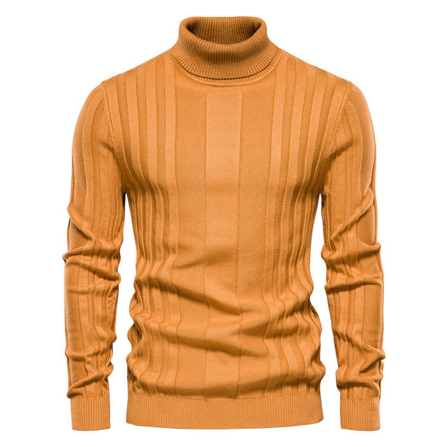 Gulots Spring New Solid Color Dark Pattern Casual Knitted Warm Base Shirt