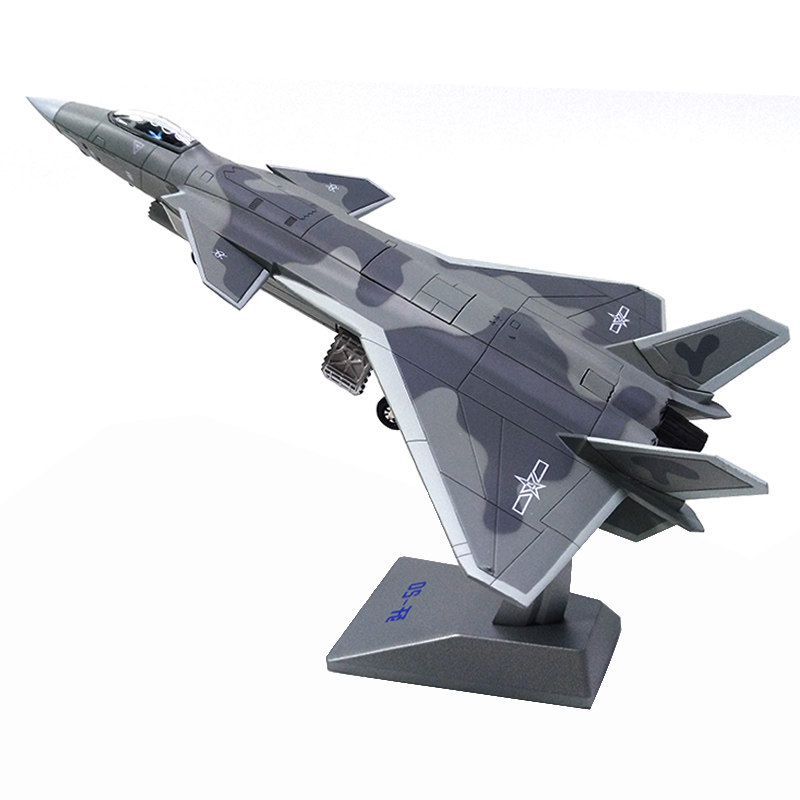 1:72/48歼20飞机模型合金仿真歼二十J20战斗机模型男退伍纪念阅兵