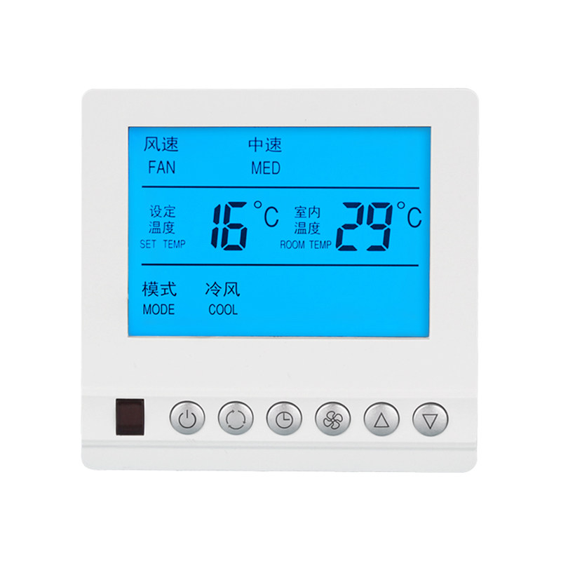Central Air Conditioning Thermostat with LCD Panel - Water System Fan ...