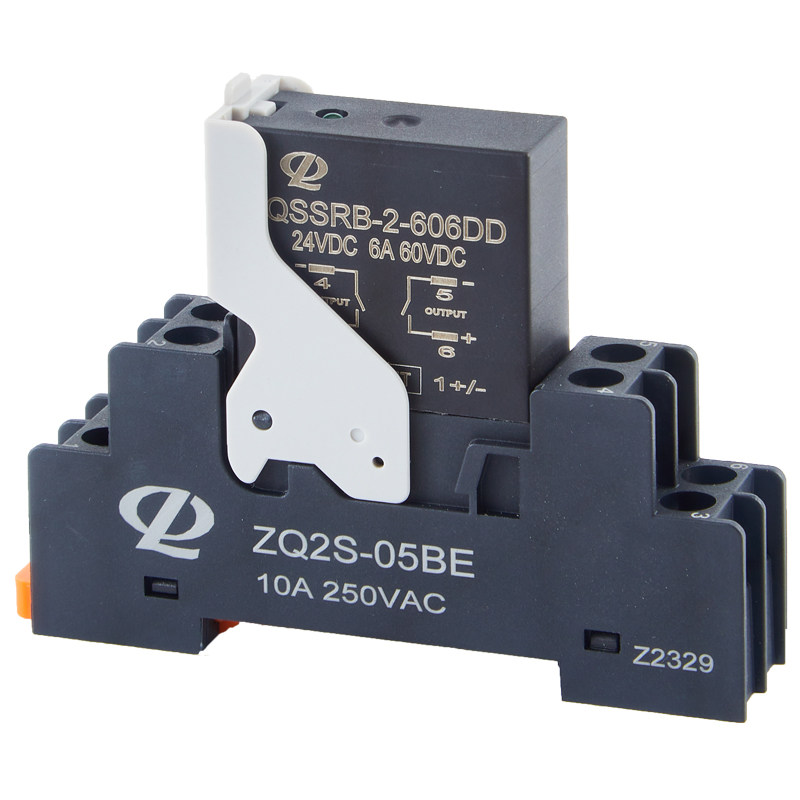 Two Sets of Normally Open Solid-State Relays - 24V DC 220V AC Rail-Type ...