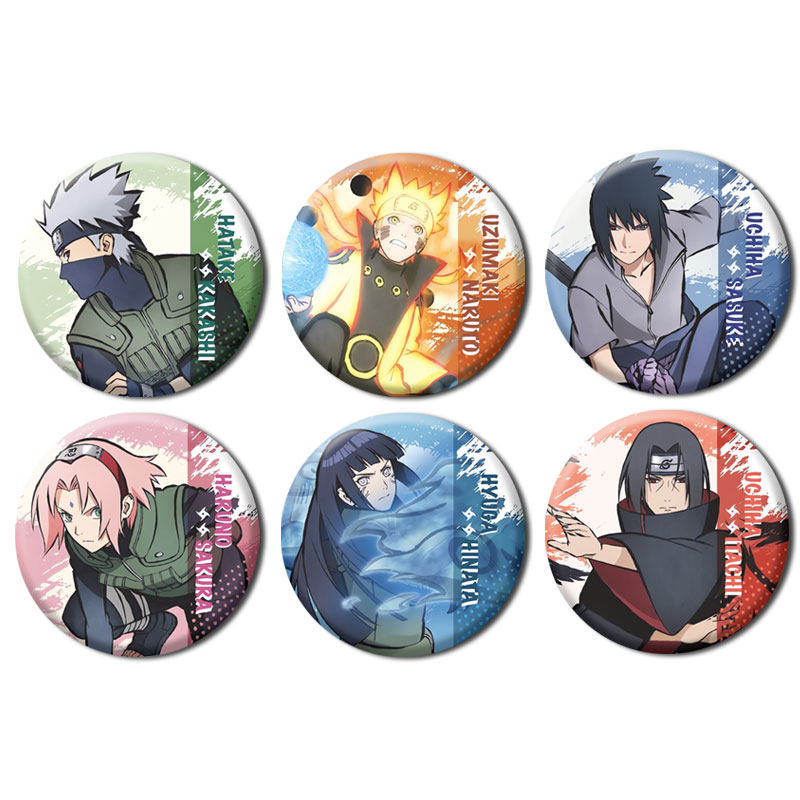Collection de badges périphériques naruto - badges naruto sasuke et ...