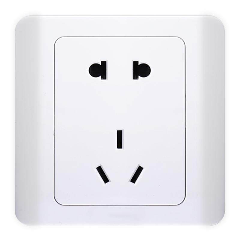 Modern Pine Local Socket - Stainless Steel Ground Plug with Double-Door ...