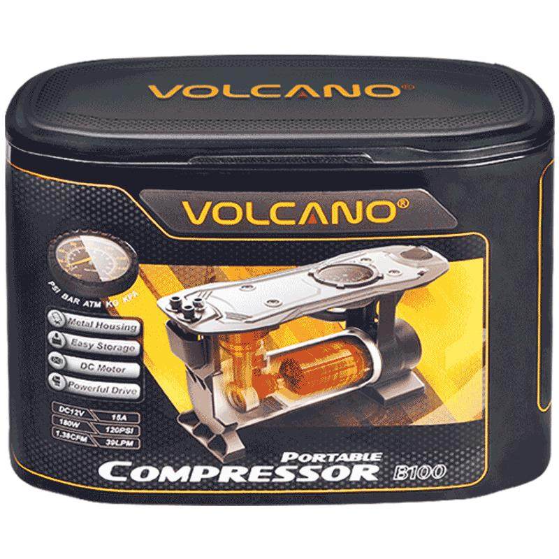 Volcano B100 12V Autoreifenfüller mit Manometer - Tragbare Luftpumpe
