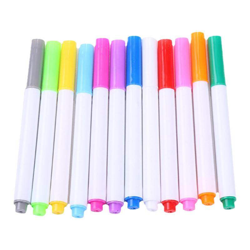 Children's Water Chalk Set - 12 Color Dust-Free Liquid Chalk for ...