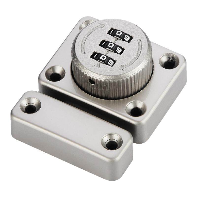 Password Lock Latch Door Lock Punch-Free Glass Drawer Cabinet Storage ...