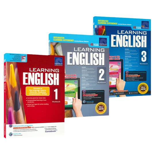 English Workbook Learning Series Primary School Grades 1 3 3 Volume Set