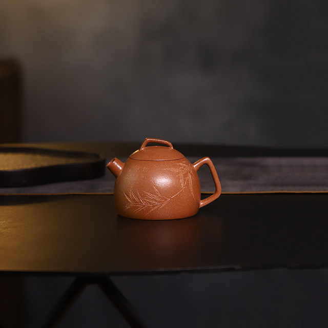 Yixing purple sand pot raw ore pure handmade no pickling downhill mud ...