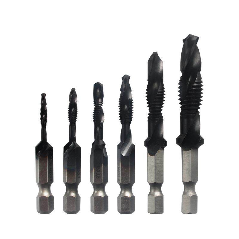 Hexagonal Shank Drilling and Tapping Cone Drill Bit Set