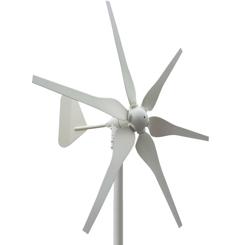 Micro-petite éolienne domestique 300w à six feuilles, système ...