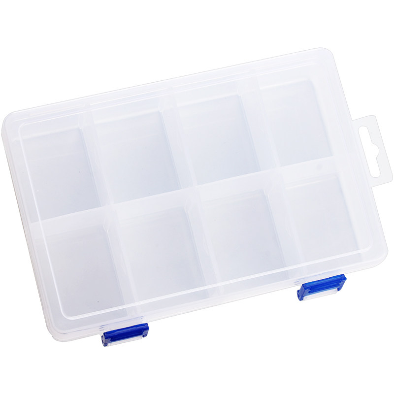 Multi-Grid Parts Box: Plastic Transparent Tool Sorting Box - Electronic ...