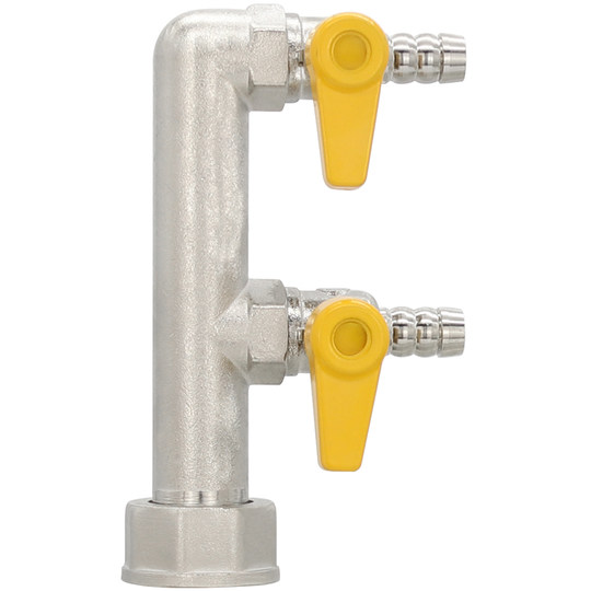 Copper Gas Ball Valve - 4-Point Gas Pipe Three-Way Natural Gas Valve ...