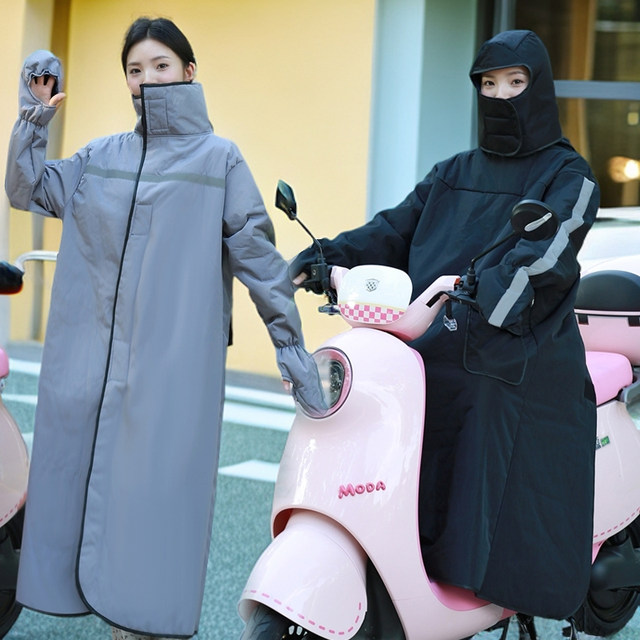 Battery car windshield is plus velvet thickened, waterproof and cold ...