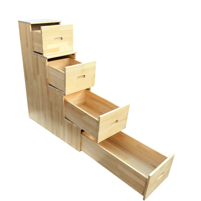 Armoire Échelle en Bois Massif Wilmar Home - Rangement Multifonctionnel