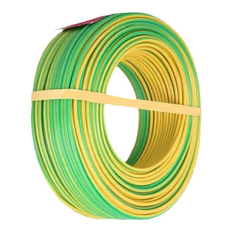 National Standard Pure Copper Photovoltaic Yellow-Green Two-Color Ground Wire BVR2.5/4/6/10/16 ...