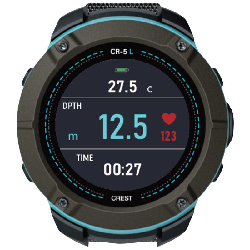 Cressi CR5 Lite Diving Computer Watch - GPS, Color Screen