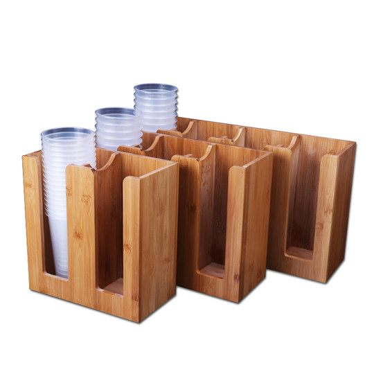 Milk Tea Shop Cup Holder - Disposable Paper Cup Divider Bamboo Holder