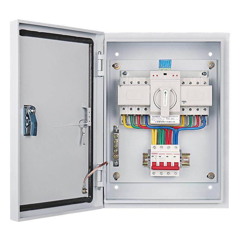 Dual Power Switch Box - 4P63A100A Distribution Box with Fire Automatic ...