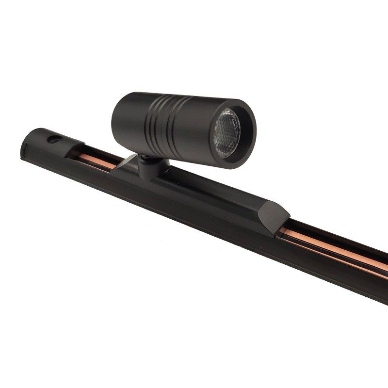 Mini projecteur à rail magnétique led pour vitrine de bijoux