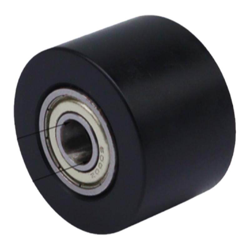 Rouleau en nylon noir de la série Bae - Double roulement, poulie fixe