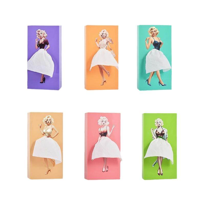 Cartoon Anime Girl Beauty Tissue Box - Flying Skirt Tissue Box - Tutu ...