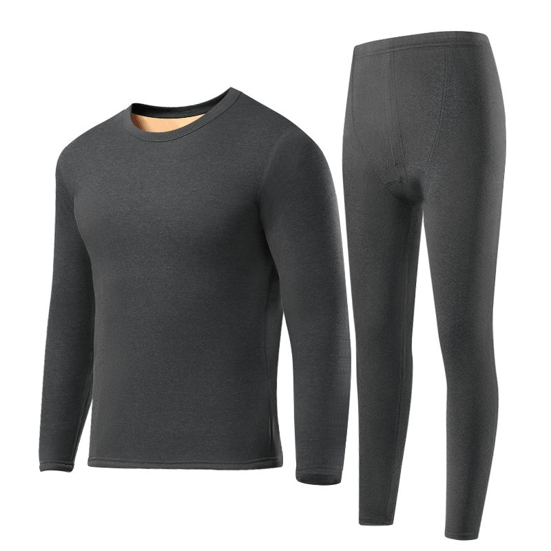 Catman lamb velvet heating thermal underwear men's plus velvet ...