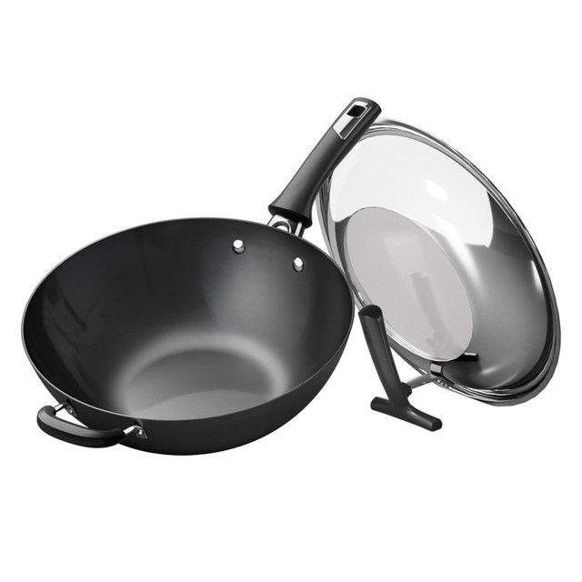 Aistar rust-resistant cast iron pot, old-fashioned household wok ...