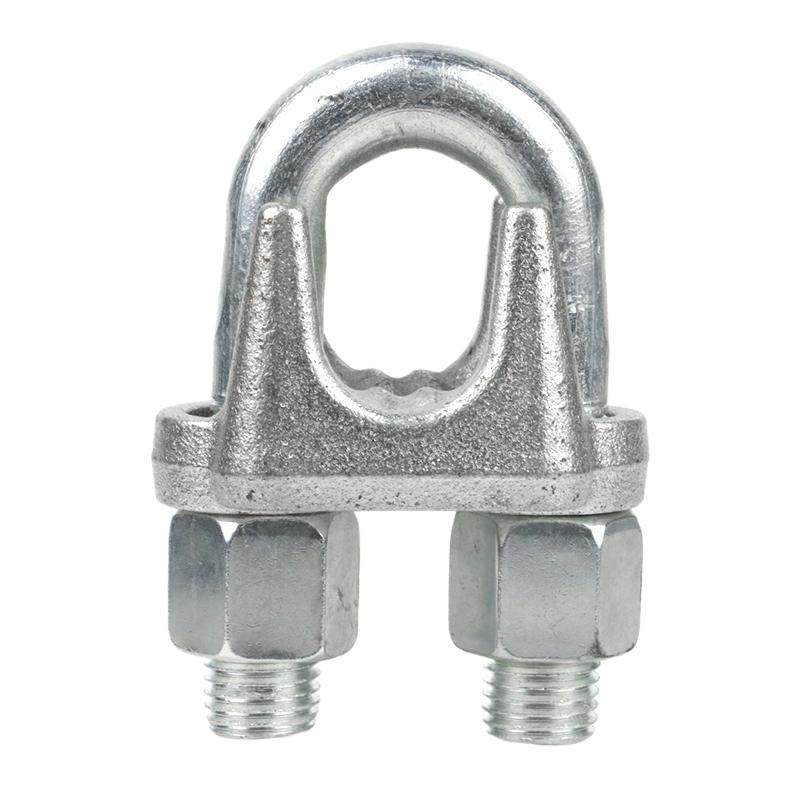 Castle Galvanized Steel Wire Rope Chuck - U-Shaped Rolling Head Lock Buckle