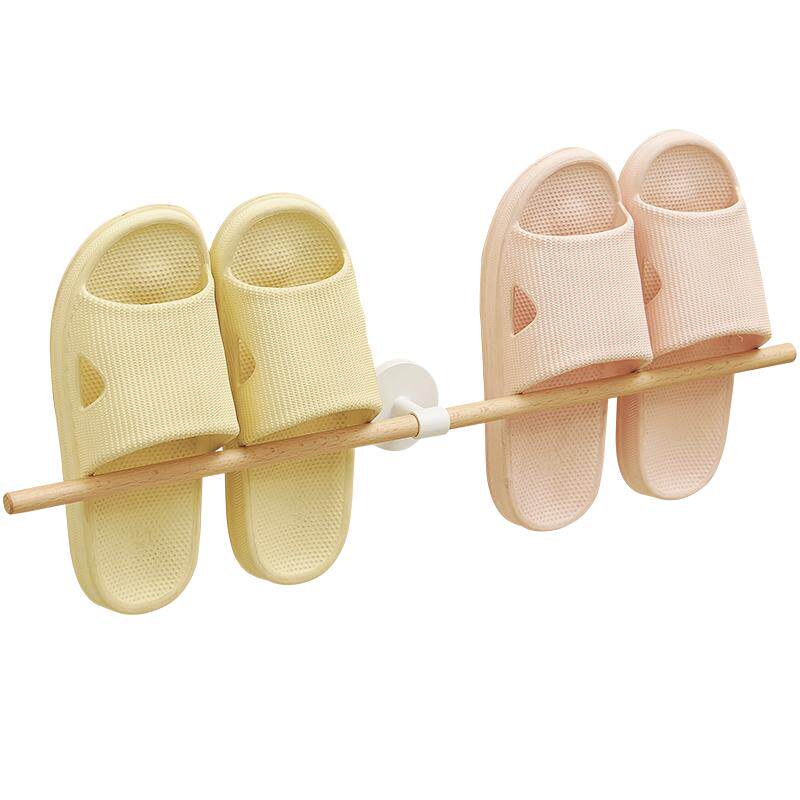 Creative Solid Wood Bathroom Slipper Rack - Wall-Mounted Hand Washing ...