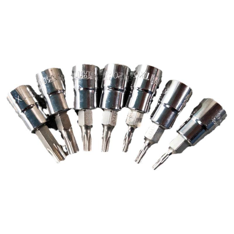 Star T8 Metric Flower Hex Socket 6.3mm - Chromium Vanadium Alloy Steel