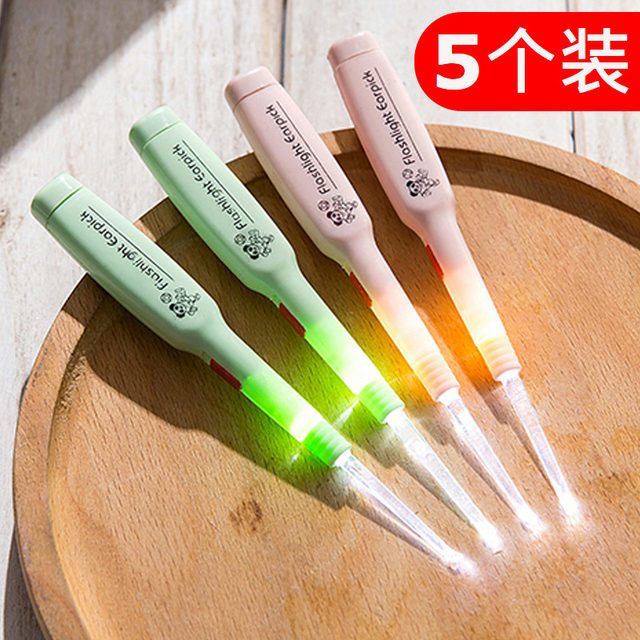 Luminous ear scoop, ear scoop, ear pick with light, children's buckle ...