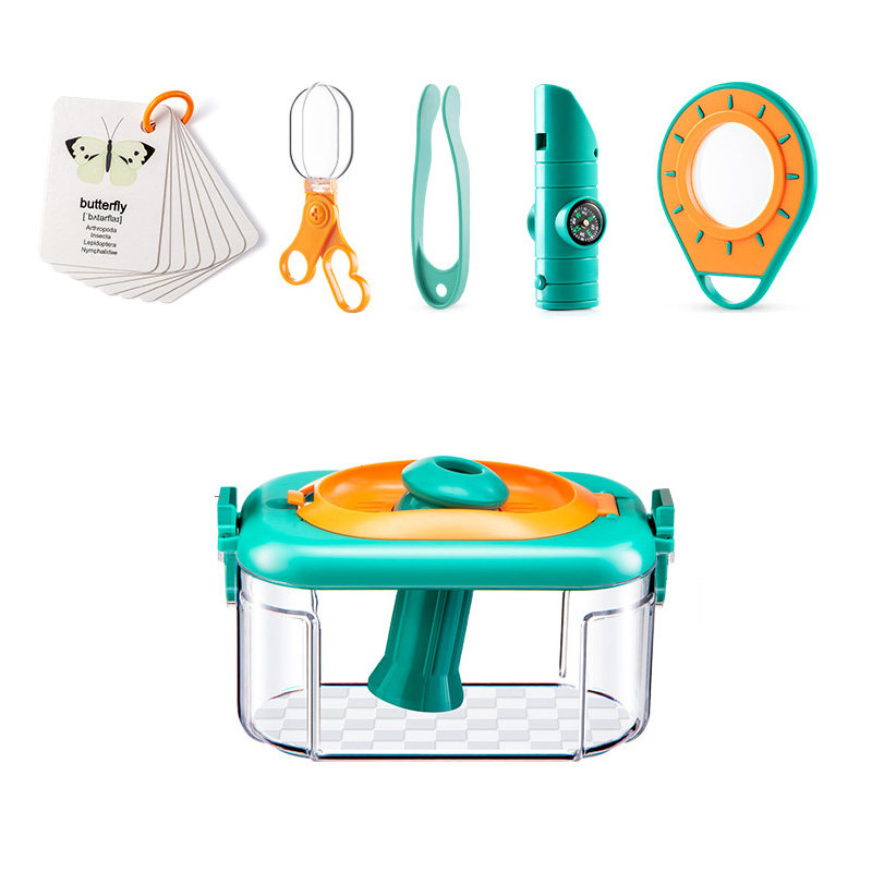 Insect Observation Kit - Magnifying Glass & Catching Net for Kids