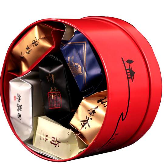 New Tea Gift Box - Luzhou-Flavored Dahongpao, Wuyi Rock, Cinnamon ...